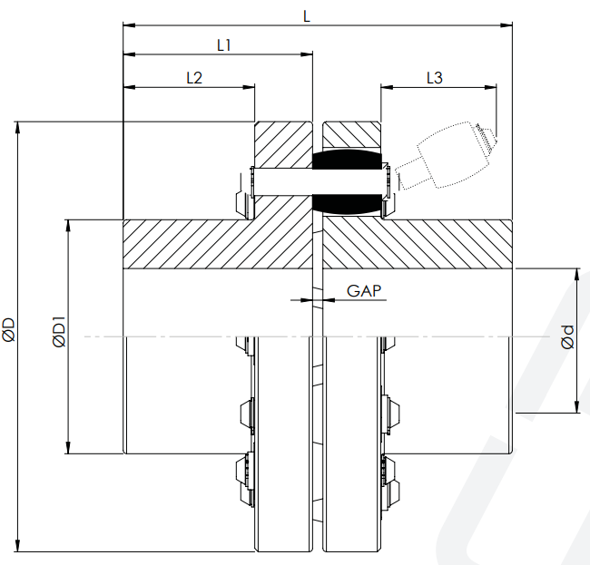 ACRIFLEX® ACOPLAMENTOS - 無料のCADモデル - AD Coupling - TraceParts