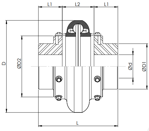 ACRIFLEX® ACOPLAMENTOS - Ücretsiz CAD modelleri - AE-A Coupling ...
