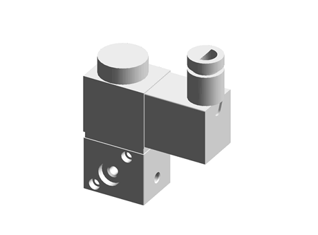 AirTAC - Free CAD models - 3V1 series solenoid valve - TraceParts
