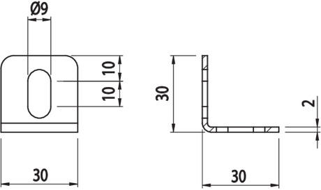 Alusic - Archivos CAD gratuitos - 30x30 bracket - TraceParts