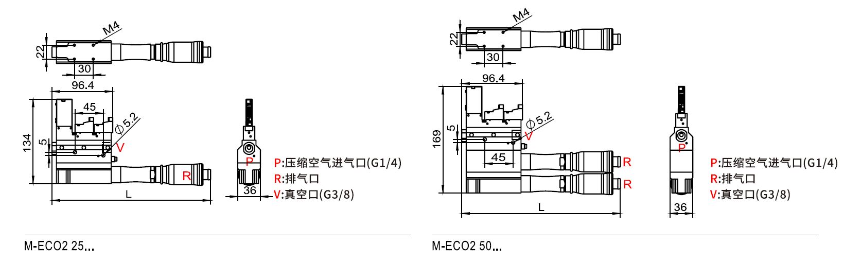 AMILA - Fichiers CAO gratuits - Multi-stage Vacuum Generator M-ECO2 ...