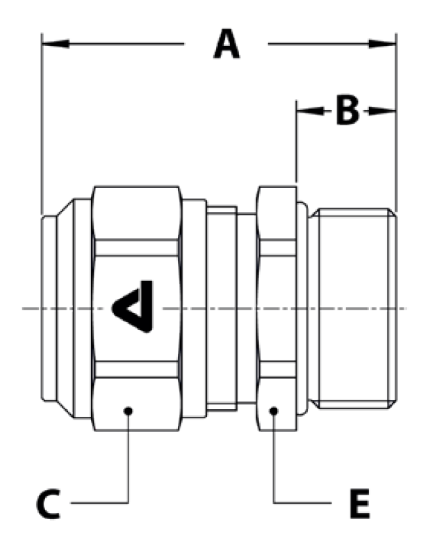 Anamet Europe B.V. - 免费 CAD 模型 - ISO cable gland, male, nickel plated ...