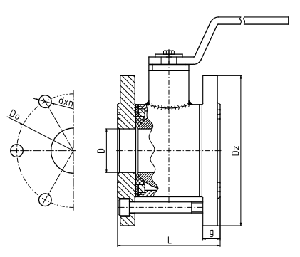 Andrex VALVE GROUP - Free CAD models - DP-2k Interflanged ball valve ...