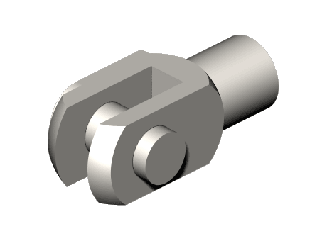 ASCO - Free CAD models - Female rod clevis for K cylinder - AP2 ...
