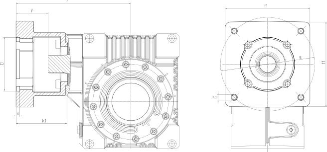 ATLANTA - Free CAD models - HP- worm gear unit a=80 with clamp ...