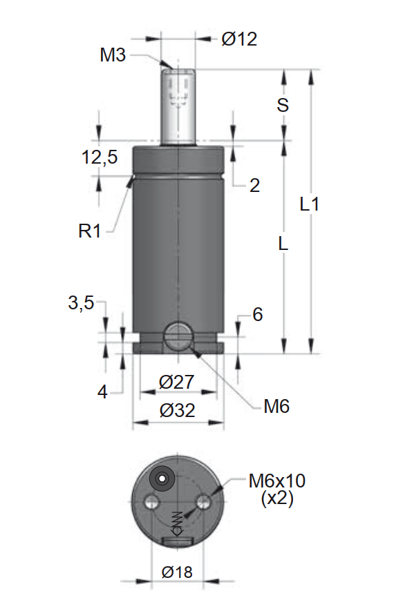 Azolgas, S.L. - Free CAD models - GAS SPRINGS - AG 150 ISO - TraceParts