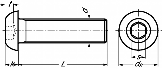 BENE INOX - Free CAD models - 210202 Hexagon socket button head cap ...