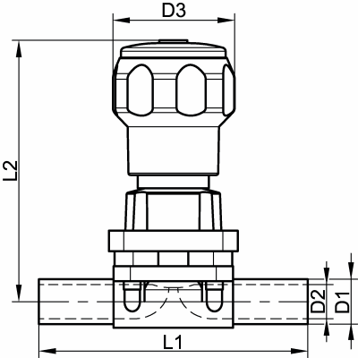 BENE INOX - Archivos CAD gratuitos - 62361 VANNE À MEMBRANE MANUELLE ...