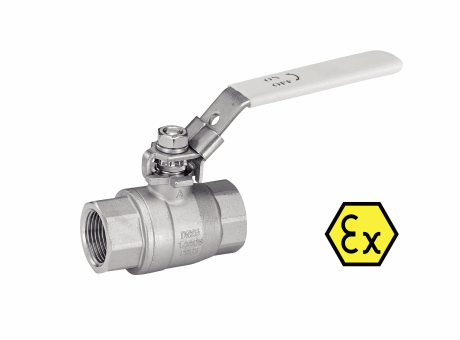 BENE INOX - Free CAD models - 2 pieces ATEX ball valve - Female ...