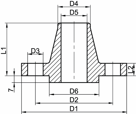 BENE INOX - Kostenlose CAD Modelle - 5970 BRIDE À SOUDER "wELDING NECK ...