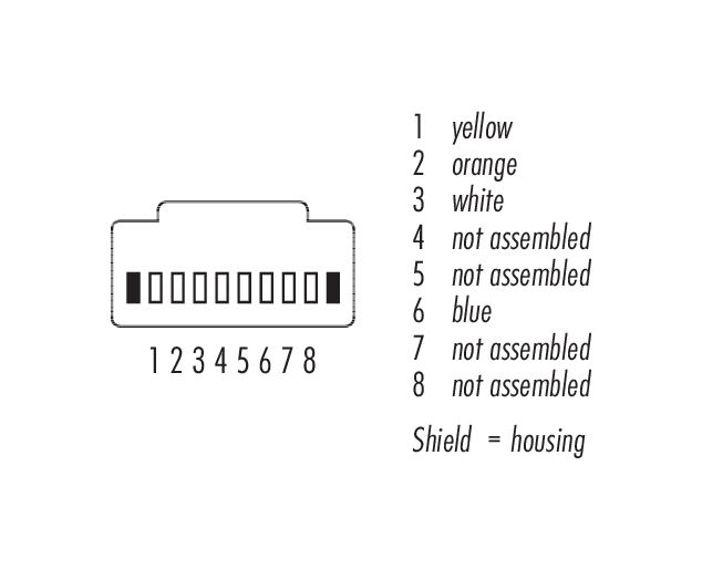 binder - Free CAD models - RJ45/RJ45 Connecting cable 2 RJ45 connector ...