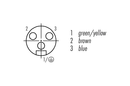 binder - Free CAD models - 7/8" Female panel mount connector, Contacts ...