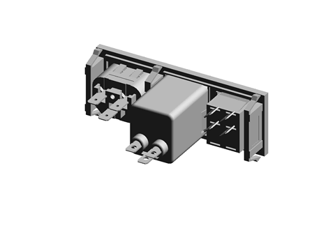 Bulgin - Free CAD models - Rocker Switches, bzh11-a0620-10 - TraceParts