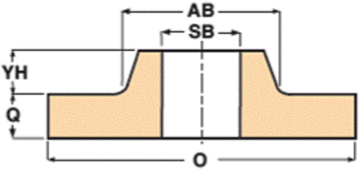 CAMAN - Free CAD models - Flange AS2129 - Bossed - Table H - TraceParts