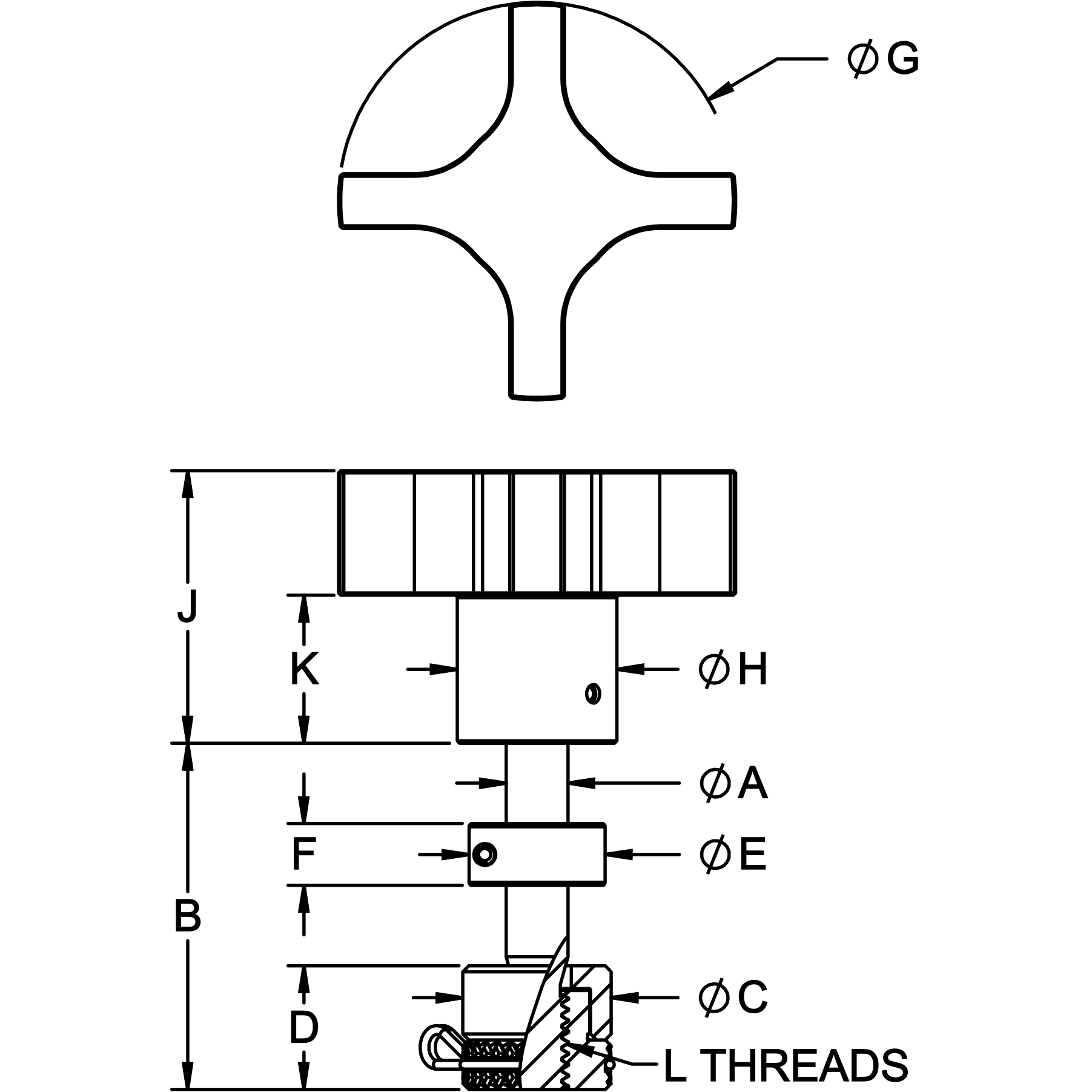 Carr Lane Manufacturing - Archivos CAD gratuitos - Captive Pin with ...