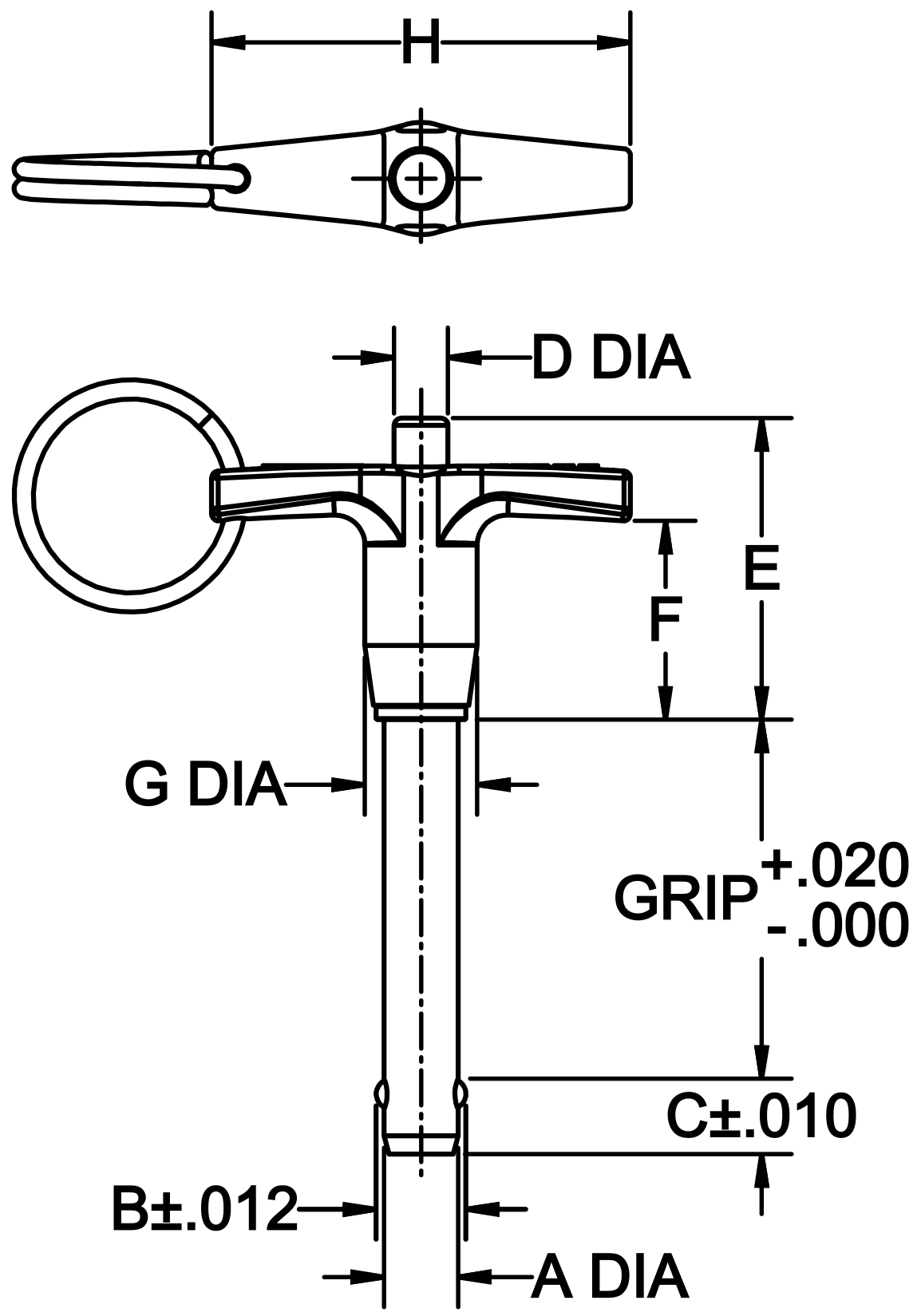 Carr Lane Manufacturing - Free CAD models - Ball Lock Pins (T Handle ...