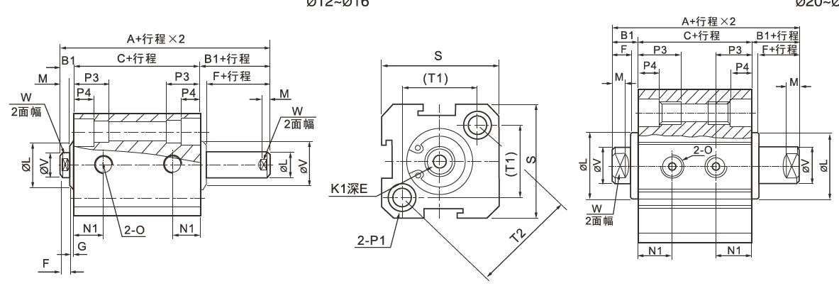CKT Pneumatic Co.,Ltd - Free CAD models - Compact cylinder series C ...