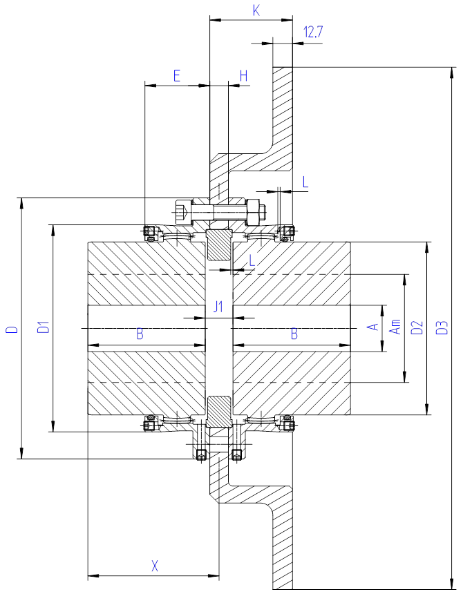 CMD COUPLINGS - Free CAD models - Flexident Senior - Type SDFC - Elbow ...