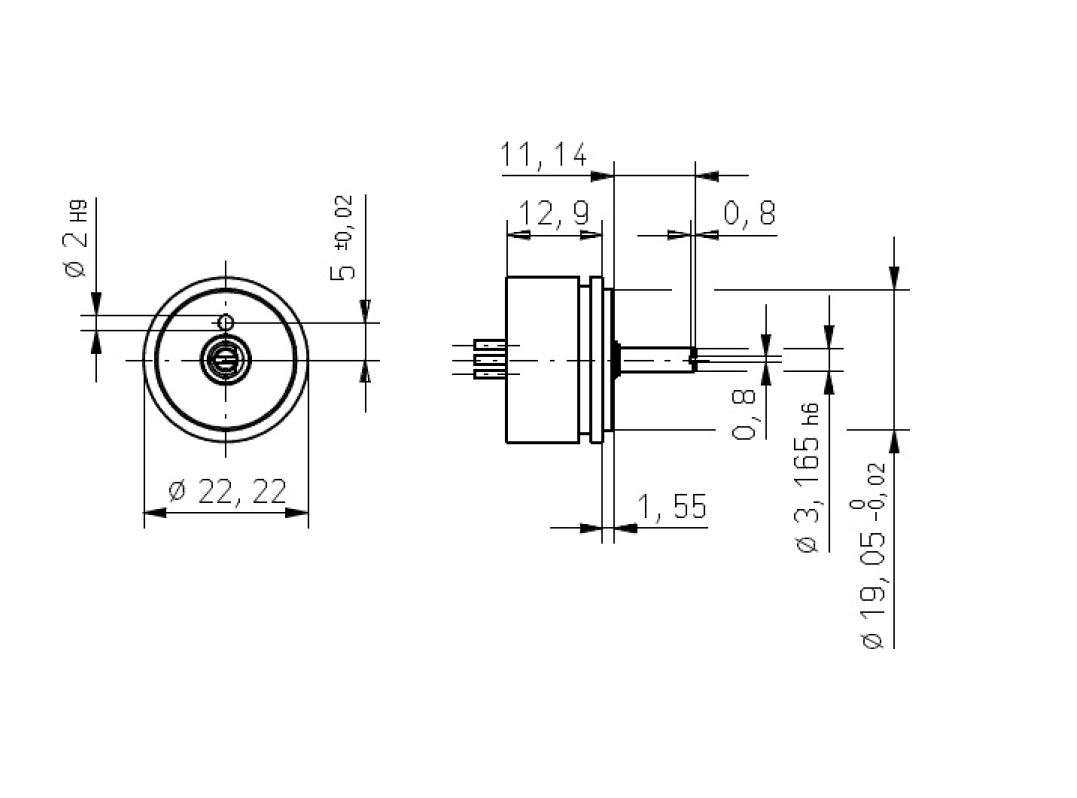 Contelec AG - Free CAD models - Contactless Angle Sensors Vert-X 21 ...