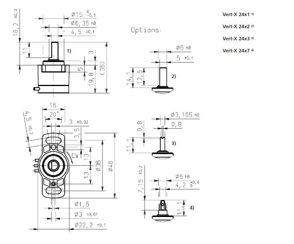 Contelec AG - Free CAD models - Contactless Angle Sensors Vert-X 24 ...