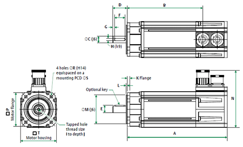 CONTROL TECHNIQUES - Free CAD models - Unimotor fm, Frame size 75 mm - TraceParts