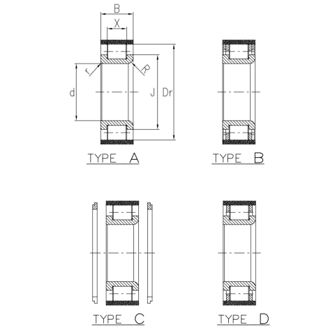 CPM SPECIAL BEARINGS - Free CAD models - Single Row Full Complement ...