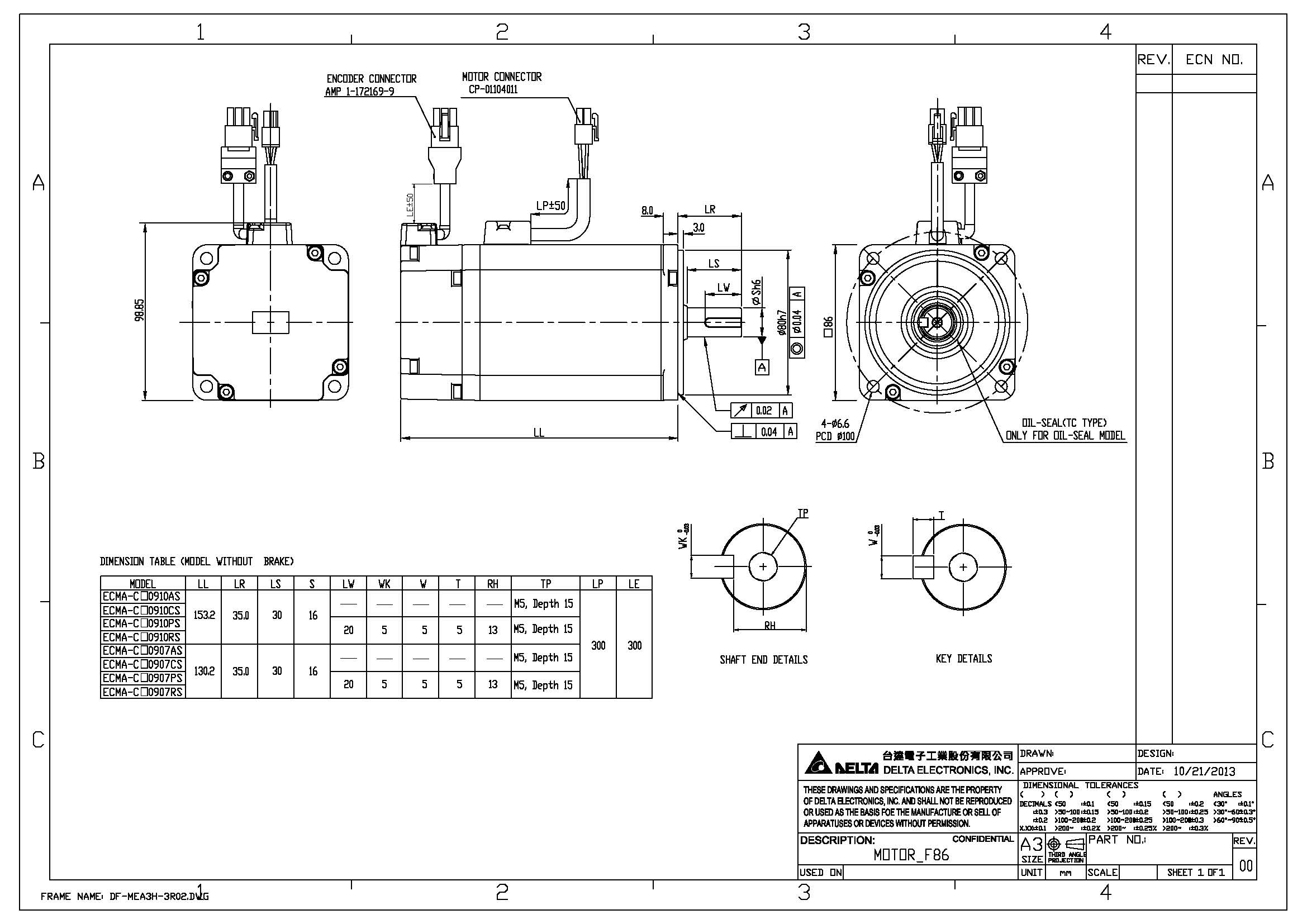 Delta Greentech (China) CO.,Ltd - Free CAD models - ECMA Series Servo ...