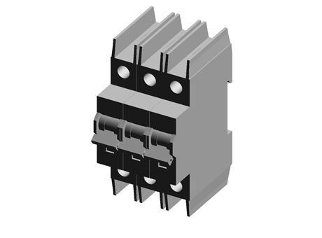 Eaton Electric - Modelos CAD gratuitos - Circuit Breaker, C Curve, 13A ...