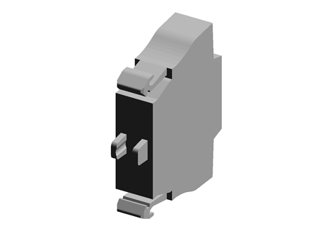 Eaton Electric - Free CAD models - CONTACT BLOCK 2NC CAGE CLAMP ...