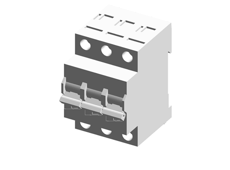 Eaton Electric - Free CAD models - 10kA Triple Pole Type C MCB 32A ...