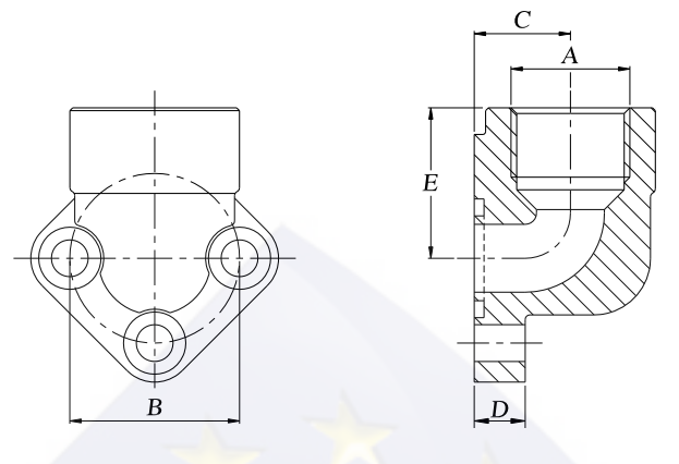 EDH - Modelos CAD gratuitos - BRIDE FONTE COUDEE - TraceParts