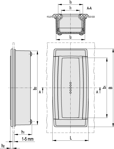 ELESA - Free CAD models - ERB. - Bi-directional flush pull handles ...