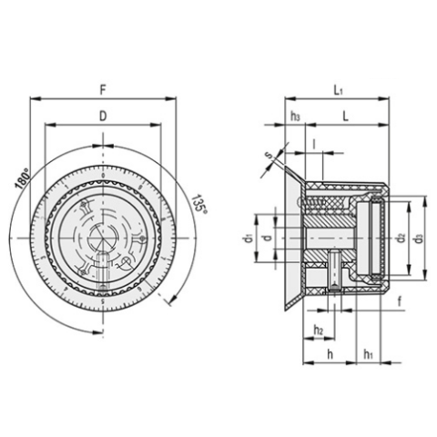 ELESA - Free CAD models - Control knurled knobs - TraceParts