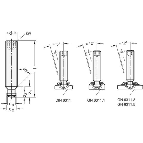 ELESA - Free CAD models - DIN 6332 - Grub screws - Steel - TraceParts