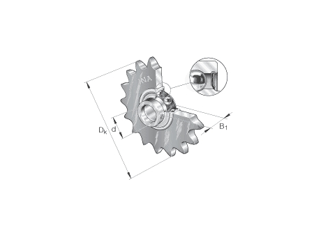 Roller chain idler sprocket units: 3D models - SOLIDWORKS, Inventor ...