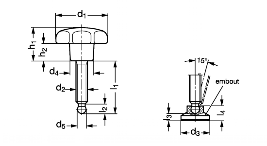 EMILE MAURIN - Archivos CAD gratuitos - 15-78 BOUTON ÉTOILE AVEC TIGE ...