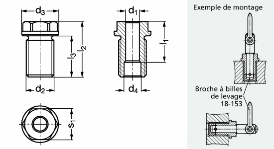 EMILE MAURIN - Kostenlose CAD Modelle - 18-154 DOUILLE DE MAINTIEN POUR ...