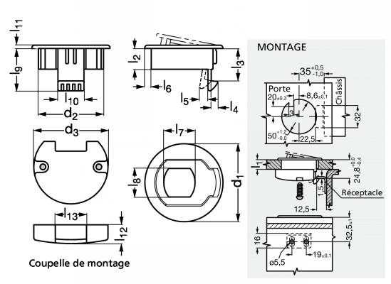 EMILE MAURIN - Archivos CAD gratuitos - 19-22 LOQUET À FERMETURE PAR ...