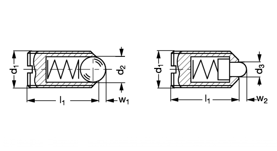 EMILE MAURIN - Free CAD models - 32-01 POUSSOIR À RESSORT FENDU, INOX ...