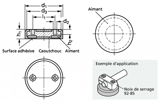 EMILE MAURIN - Archivos CAD gratuitos - 41-15 AIMANT PLAT À DOUBLE ...