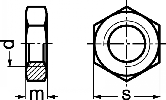 EMILE MAURIN - Modelos CAD gratuitos - 51900 ECROU HEXAGONAL BAS HM ...