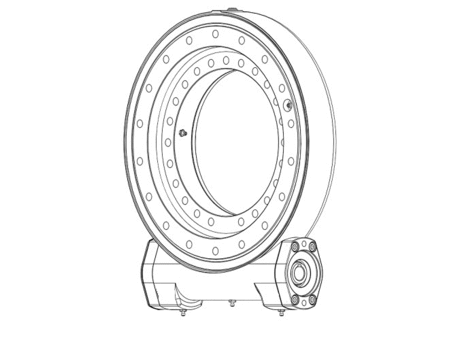 EURONORM DRIVE SYSTEMS - Archivos CAD gratuitos - Slewing drive JLBE314 ...