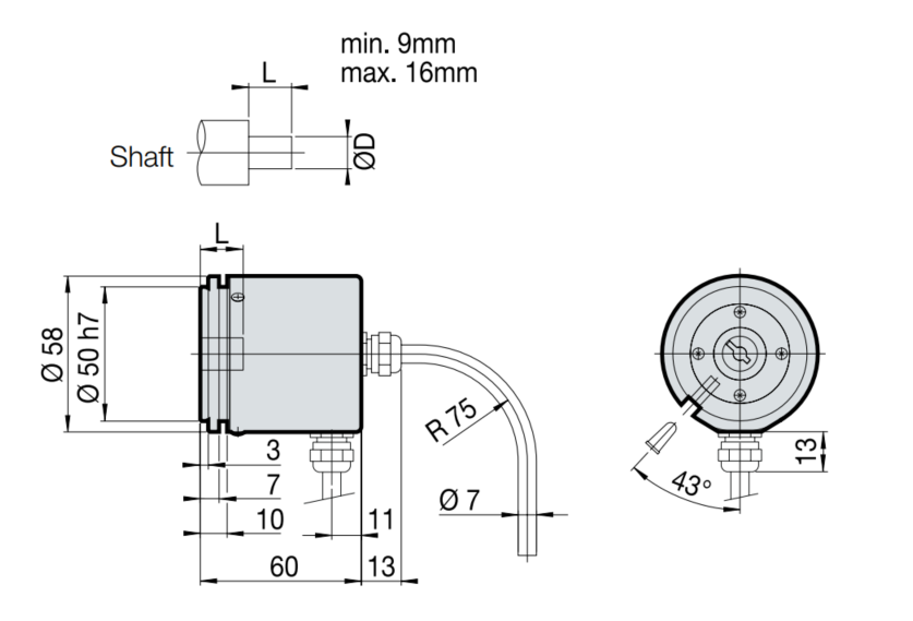 Fagor Automation - Free CAD models - Standard range incremental rotary ...