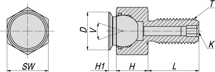 Fairlane Products - Free CAD models - Hex Head Swivots® Gripper ...