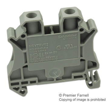 FARNELL - Free CAD models - DIN Rail Mount Terminal Block, 2 Positions ...