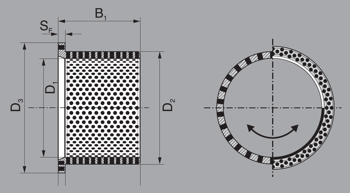 FEDERAL MOGUL - Free CAD models - Deva.glide® Flanged bearings - TraceParts