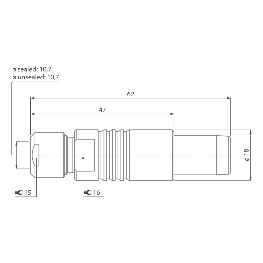 Fischer Connectors - Free CAD models - Straight Plug Non-locking 3 way ...