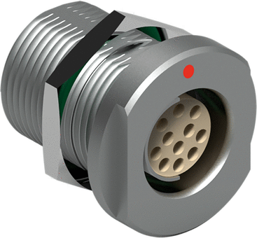 Fischer Connectors - Free CAD models - Panel Front Mounted Receptacle ...