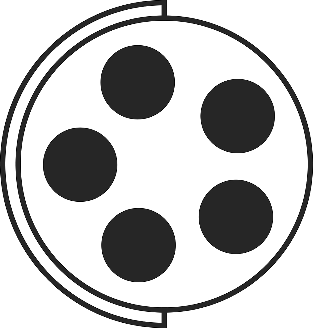 Fischer Connectors - Free CAD models - Panel Front Mounted Receptacle 5 ...