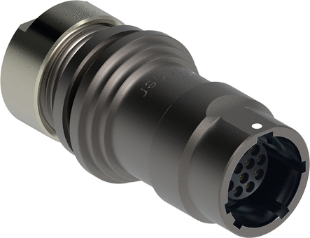 Fischer Connectors - Free CAD models - Cable Mounted Receptacle 16 way ...